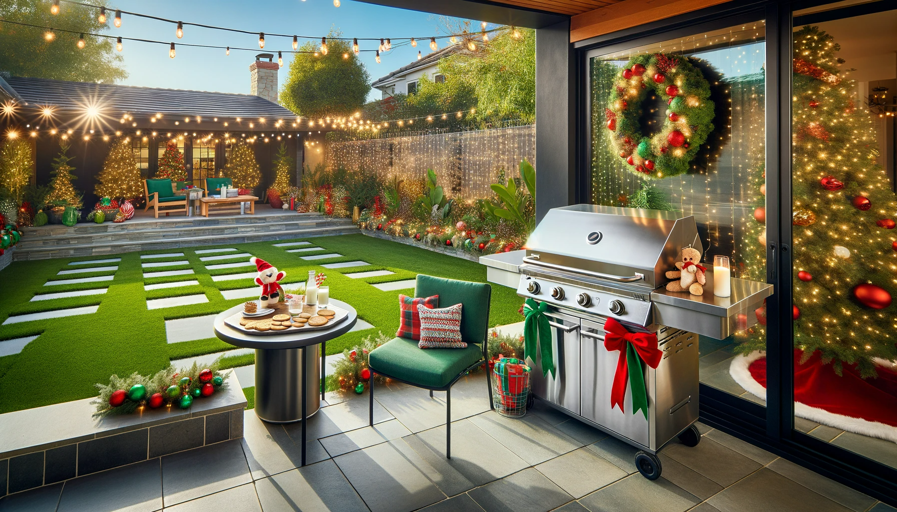 Preparing for Christmas Lunch in the Garden | Buy Turf Online